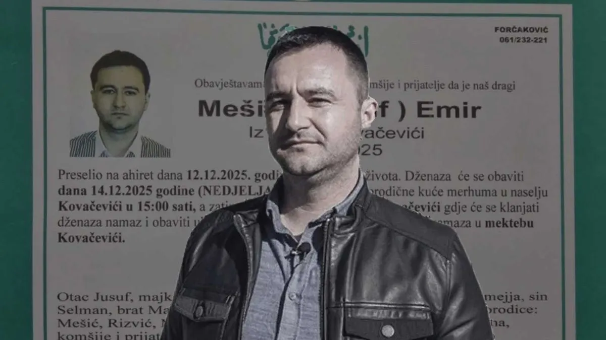 Prijavio korupciju, platio visoku cijenu: Danas dženaza Emiru Mešiću ...
